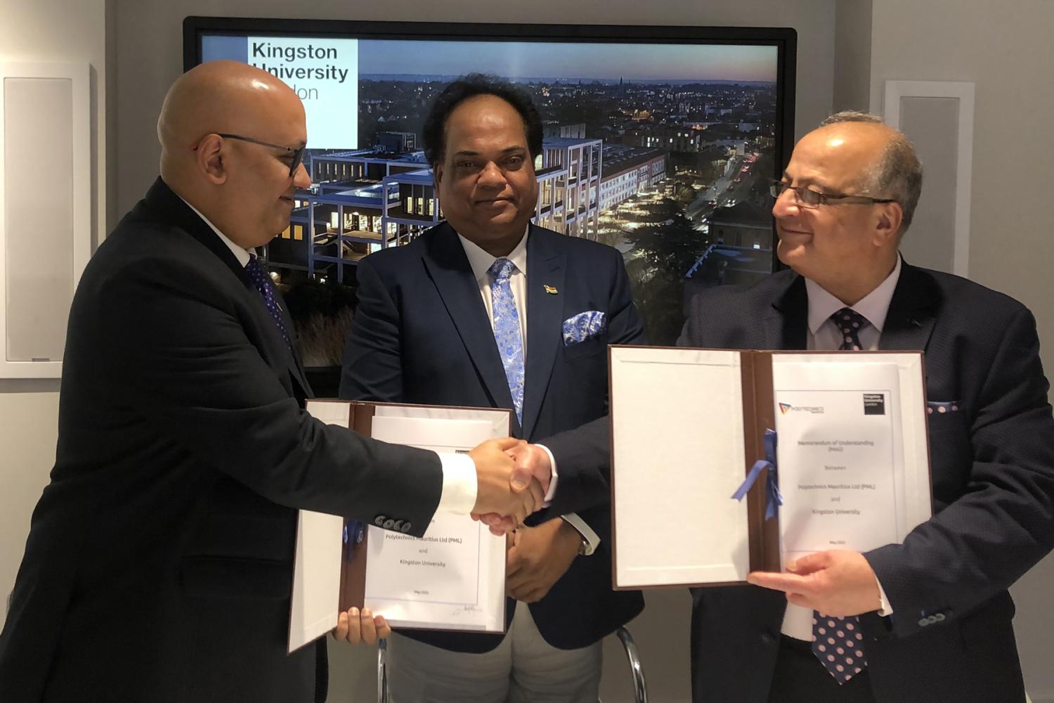Kingston University seals partnership with Polytechnics Mauritius Ltd ...